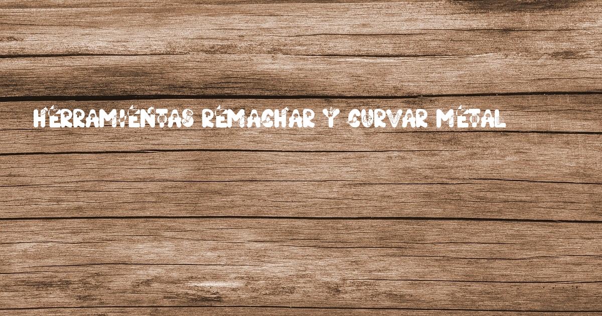 Herramientas azules para remachar y curvar metal: ¡Dale un toque único ...